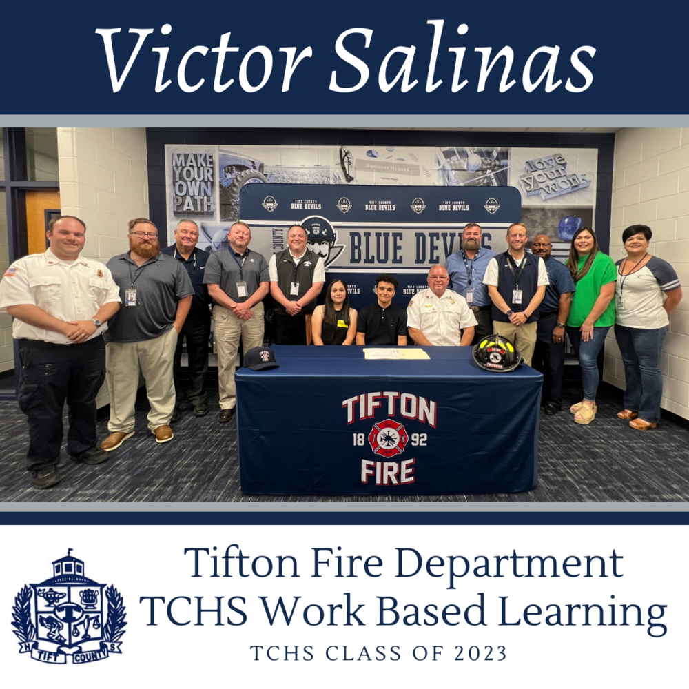 TCHS Student Signs Letter of Intent with Tifton Fire Department | Tift ...